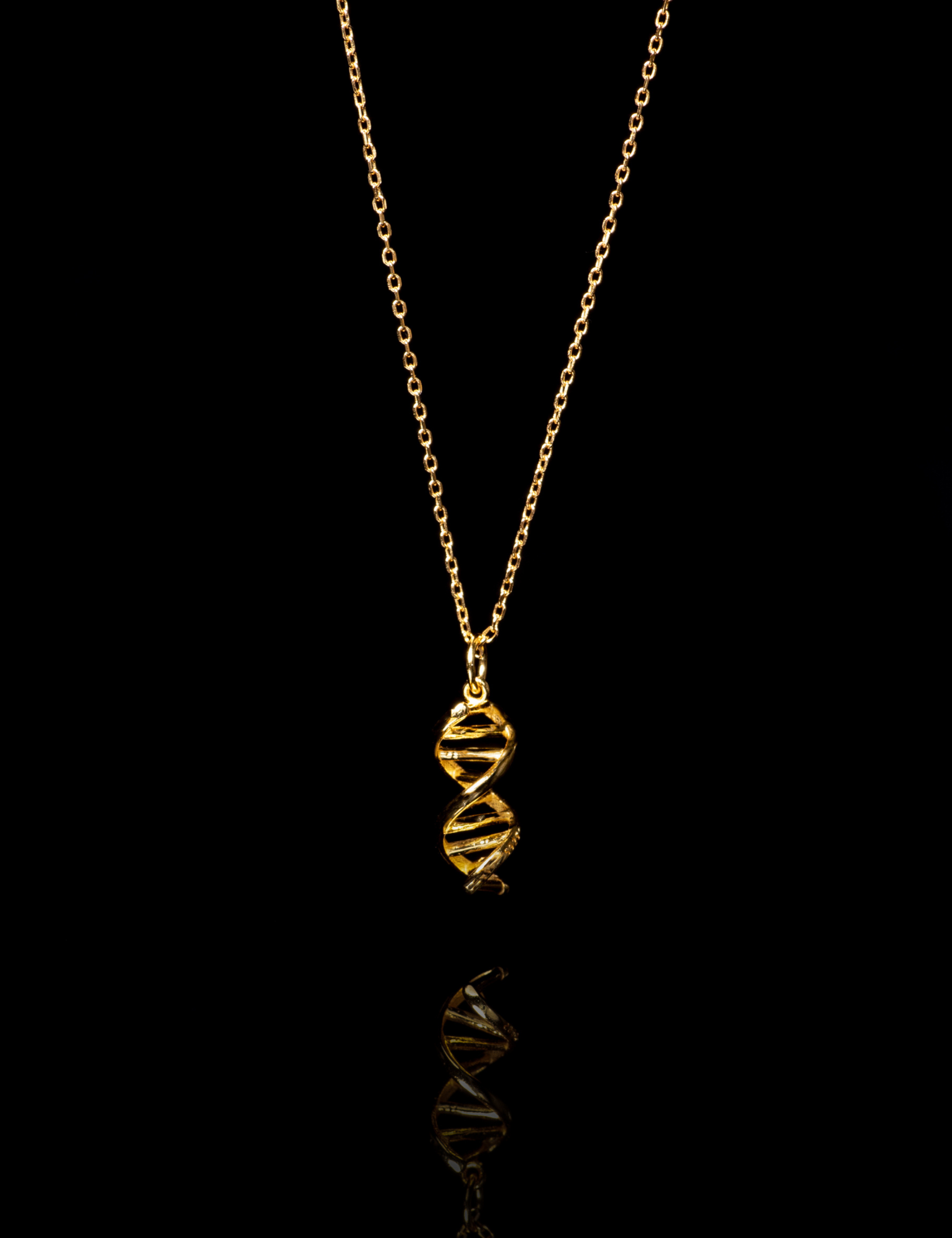 DNA Necklace in Gold Plated Silver – 12 Dalton